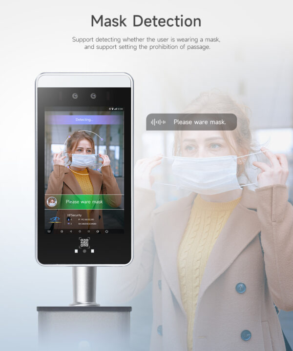 ra08 8 inch face recognition system