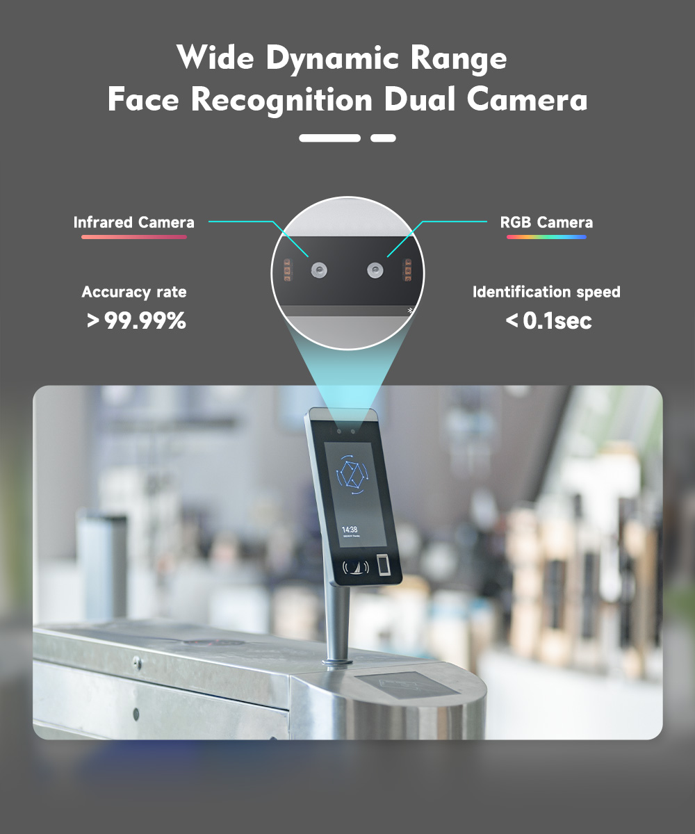 fr07 7 inch face recognition system