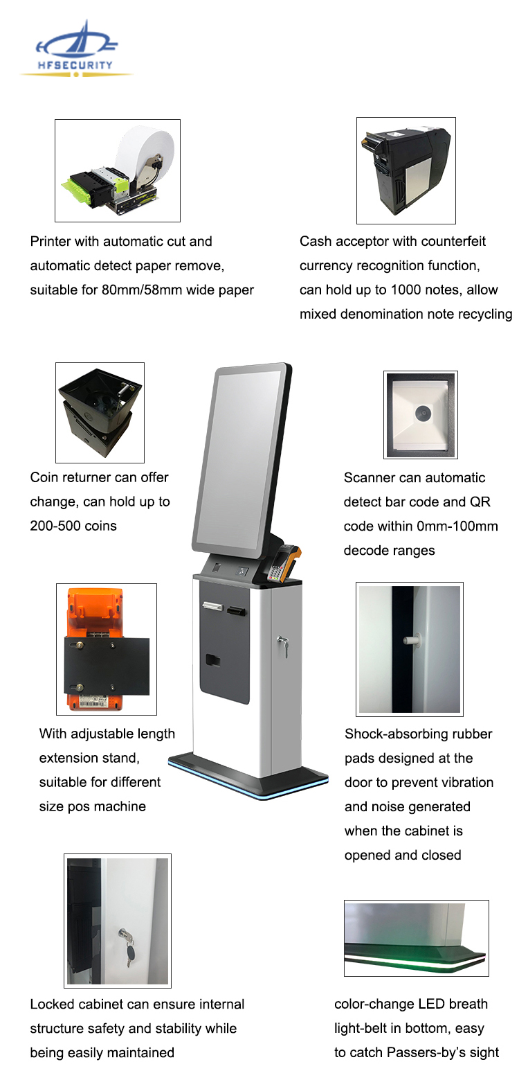 HP32 32inch Android Touch Kiosk Terminal - HFSecurity biometric solution