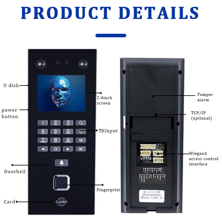 RA07 Face Palm Print Attendance Access Control - HFSecurity biometric ...