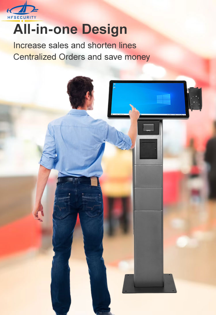 SP215 Android Pos Terminal Kiosk - HFSecurity biometric solution