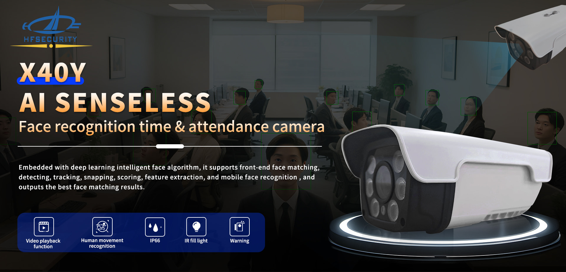 X40Y ai face recognition camera - HFSecurity biometric solution