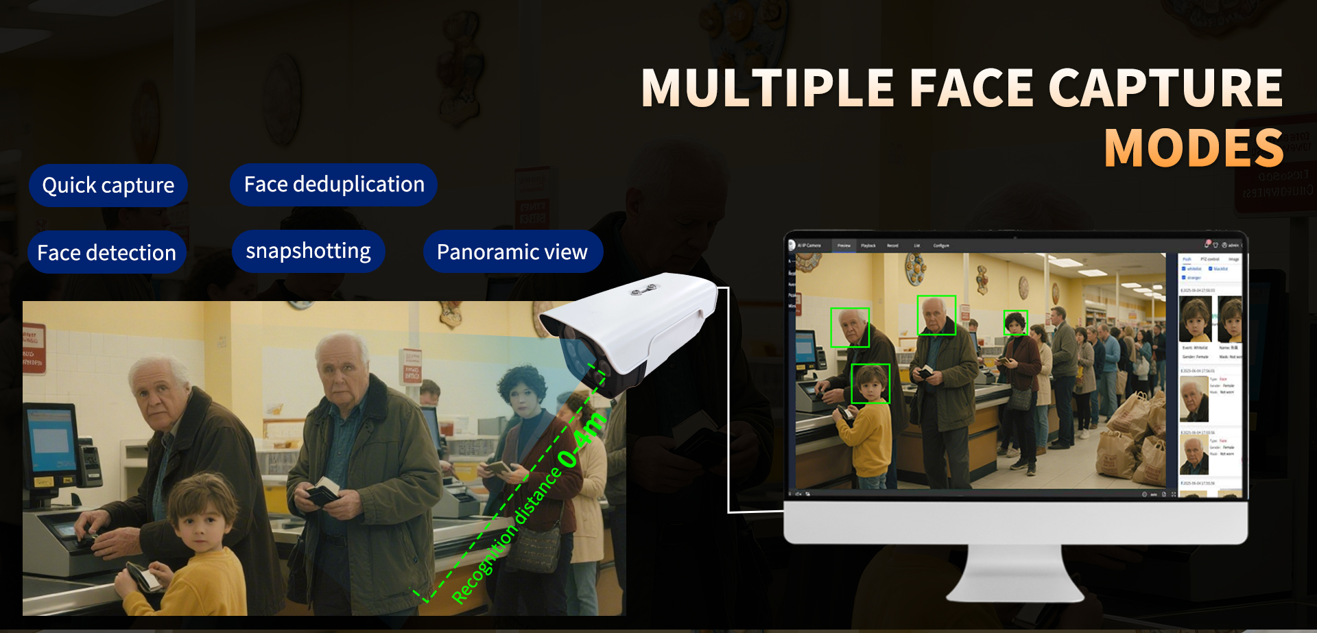 X40Y ai face recognition camera - HFSecurity biometric solution