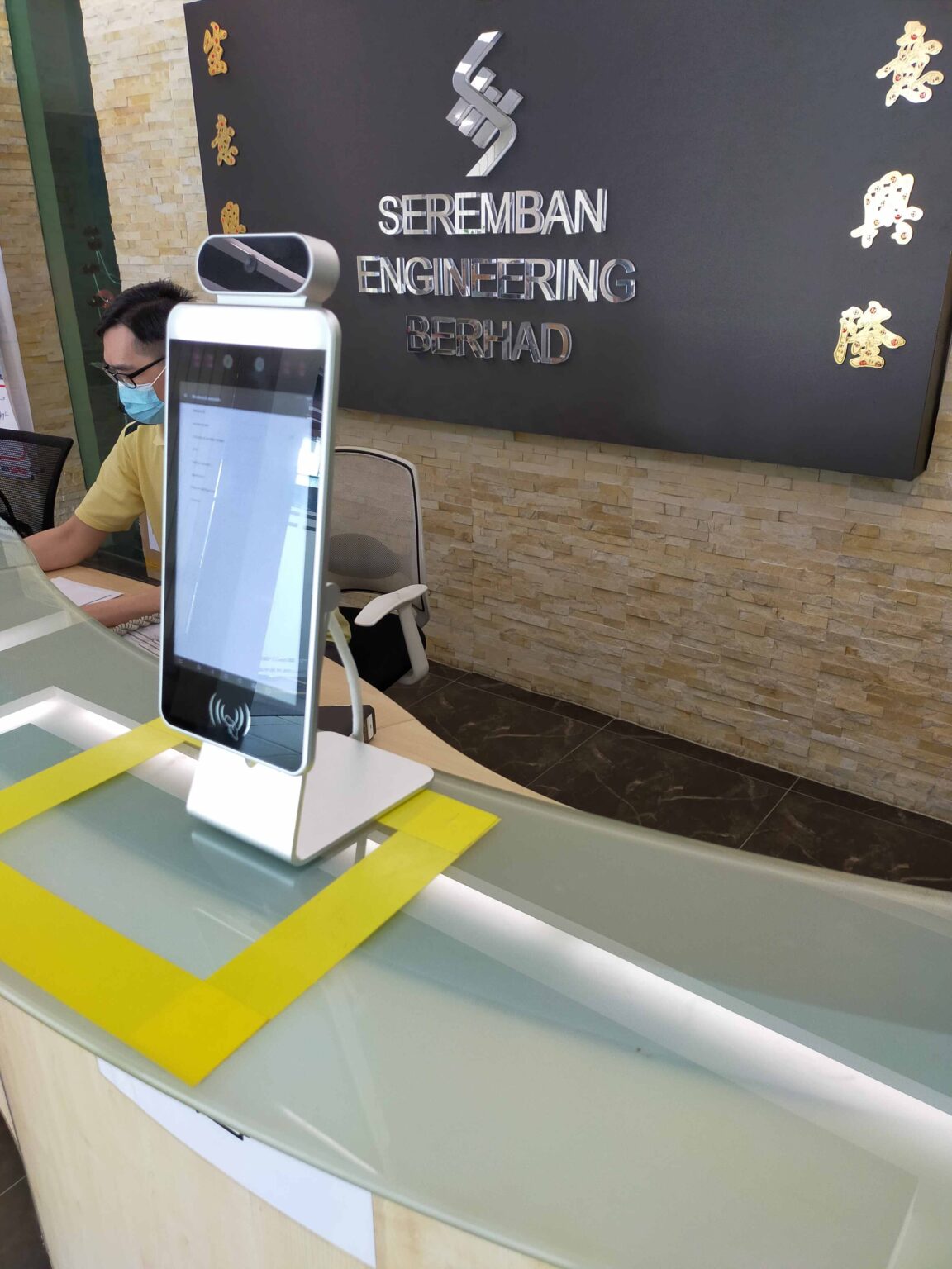 ra08t 8 inch temperature face recognition system