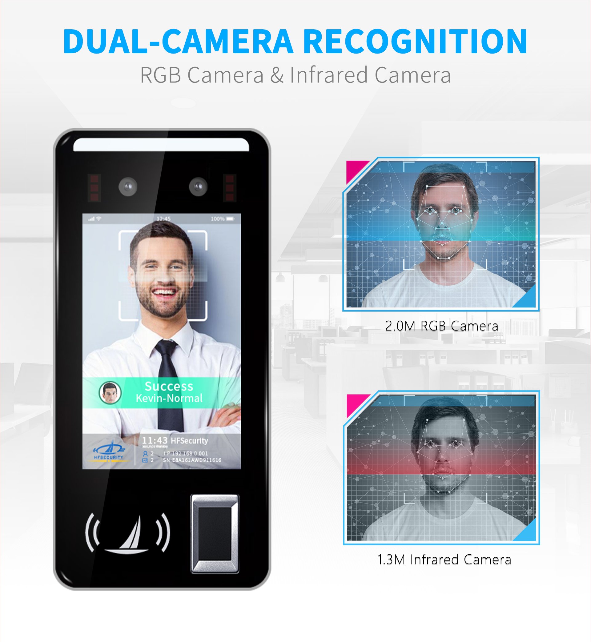 fr05 5 inch face recognition system