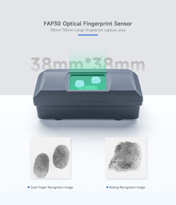 HFOS300plus stamp Fingerprint scanner - HFSecurity biometric solution